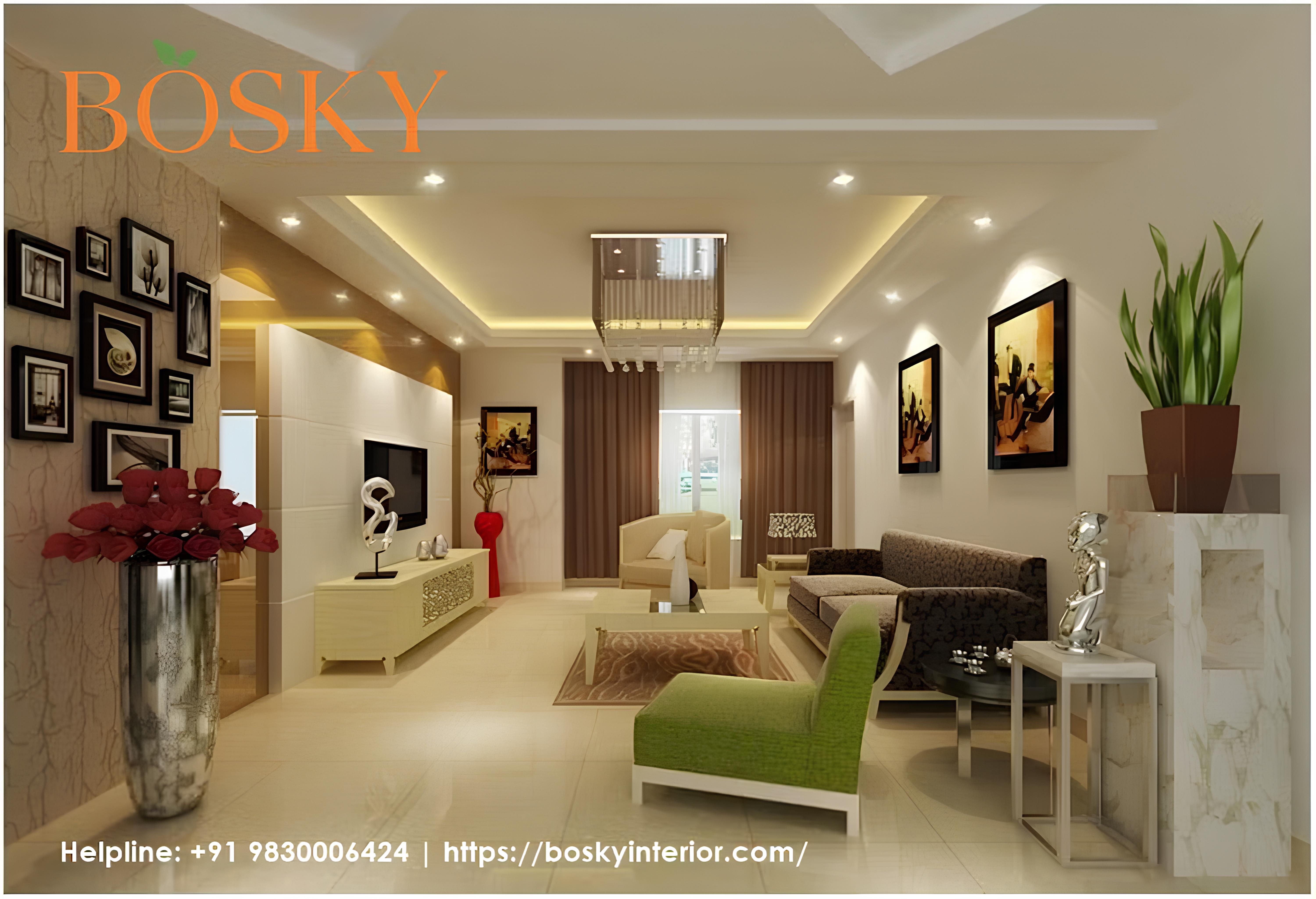 Middle class hall interior design store